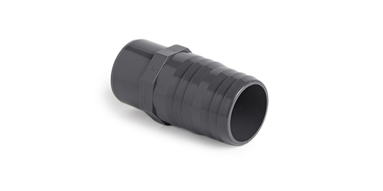 1 ½" Hose Adaptor - PVC - Grey | JustSpaParts