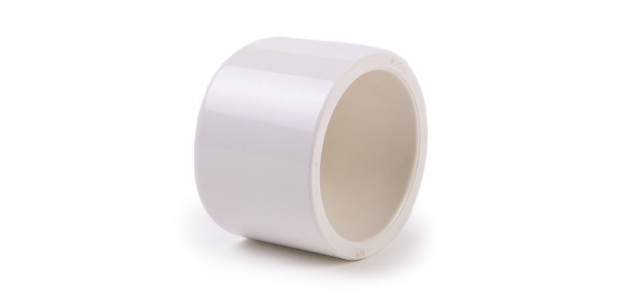 2" End Cap - PVC - White