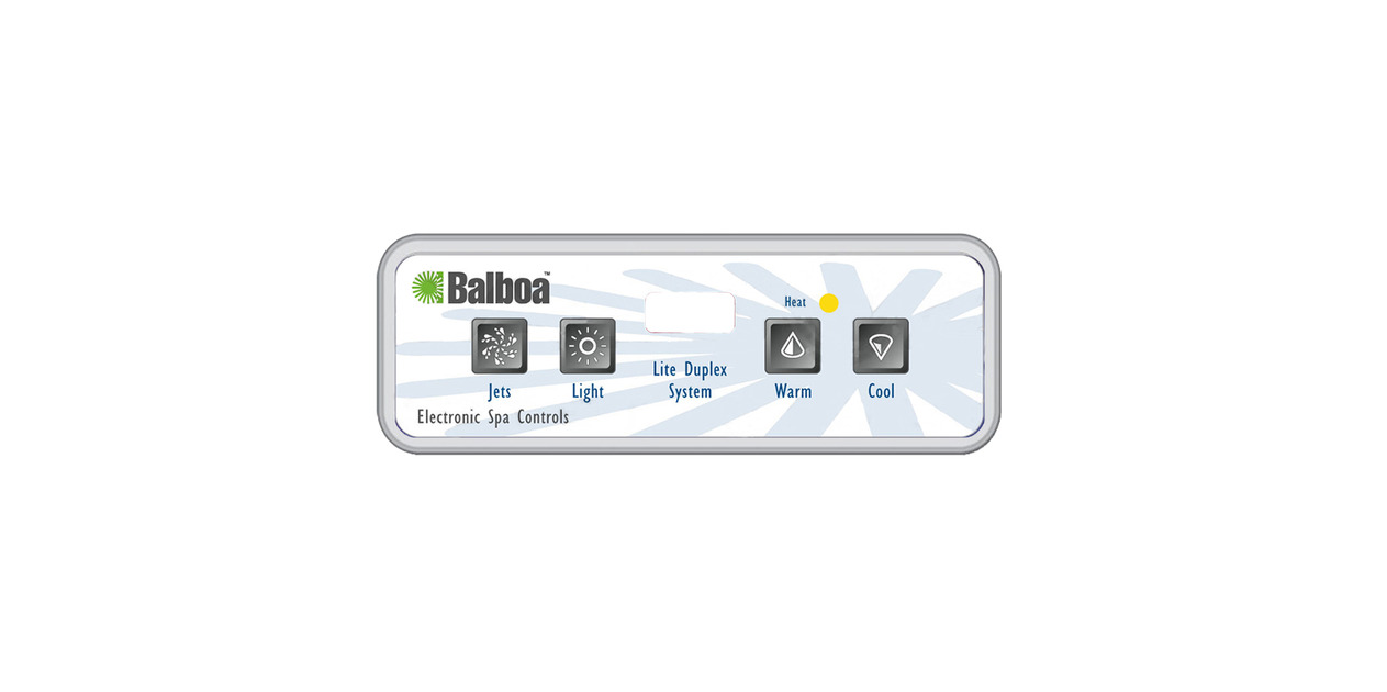 Balboa VL403 Overlay - 11448 4 Button - 1 Pump