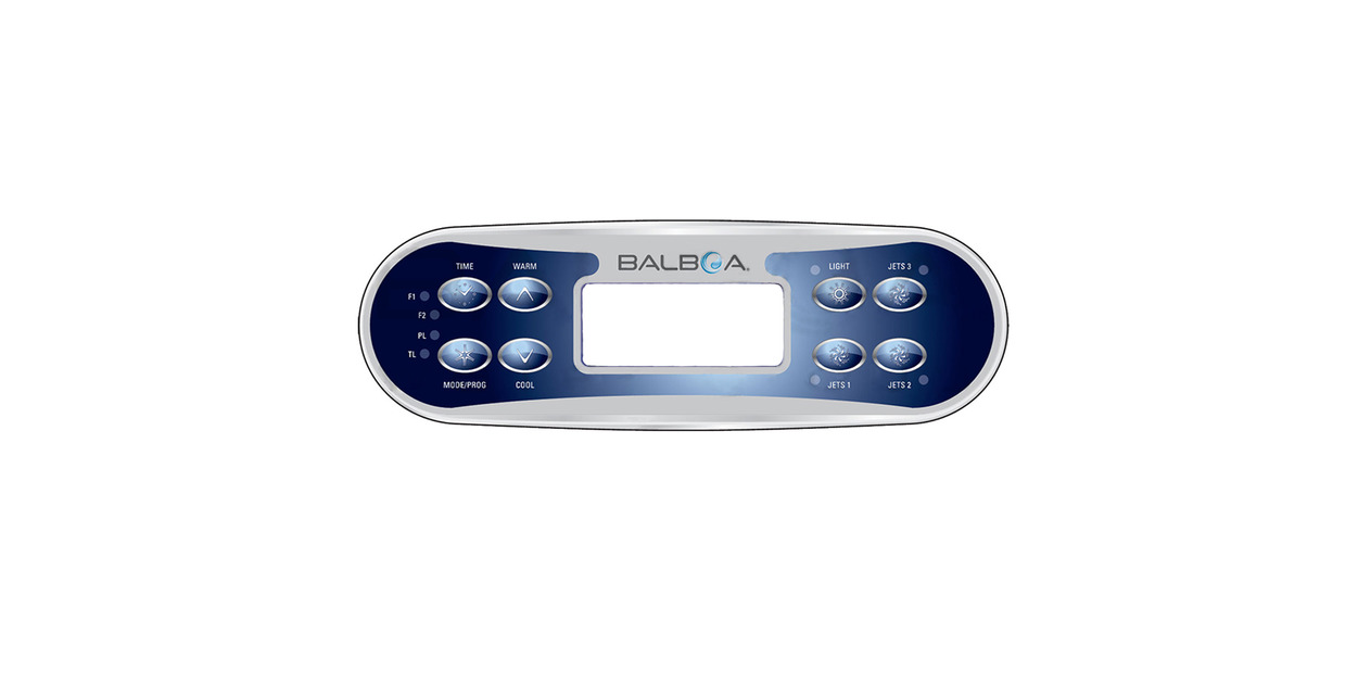 Balboa ML700 Overlay - 11476/12016 8 Button - 3 Pump