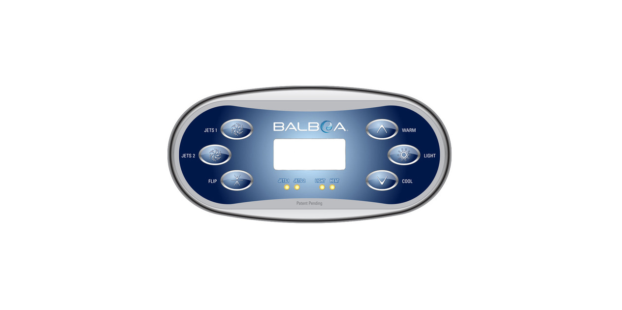 Balboa Overlay TP600 - 12198 6 Button - 2 Pump