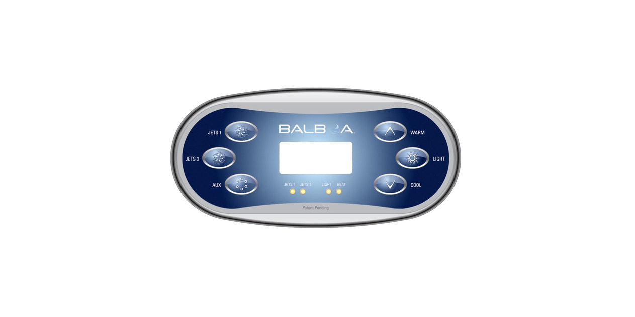 Balboa Overlay TP600 - 12762 6 Button - 2 Pump + Aux