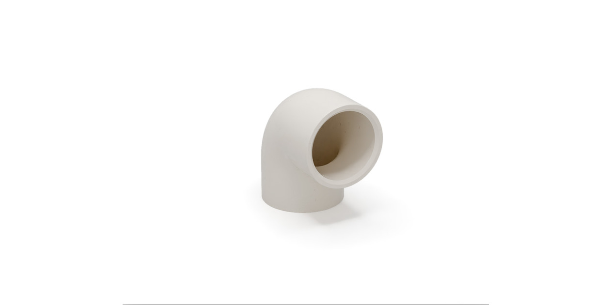 HS PRO - 1 ½" Equal Elbow 90° - PVC - White - Hydrospares
