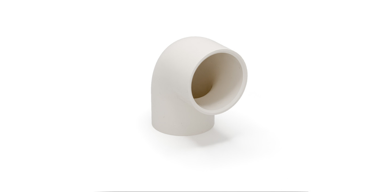 2" Equal Elbow 90° - PVC - White - Hydrospares