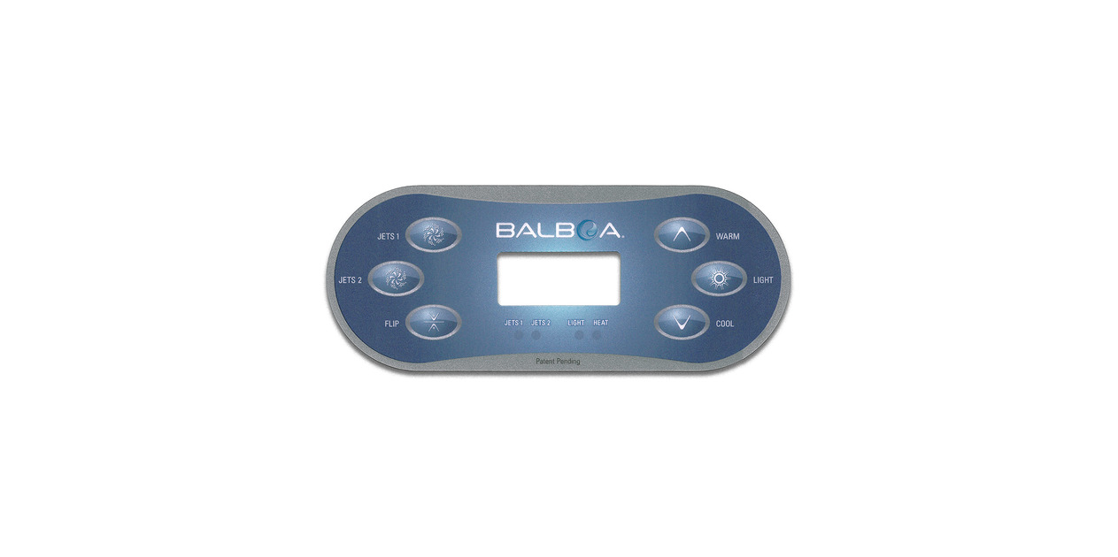 Balboa Overlay TP600 - 12198 6 Button - 2 Pump