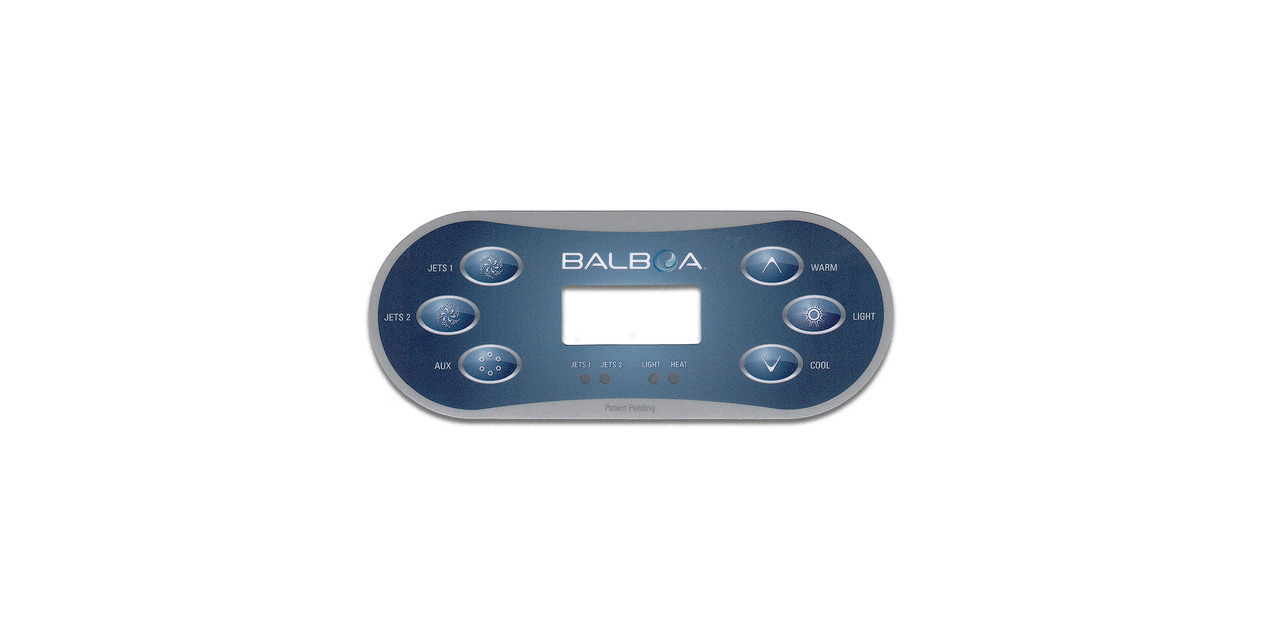 Balboa Overlay TP600 - 12762 6 Button - 2 Pump + Aux