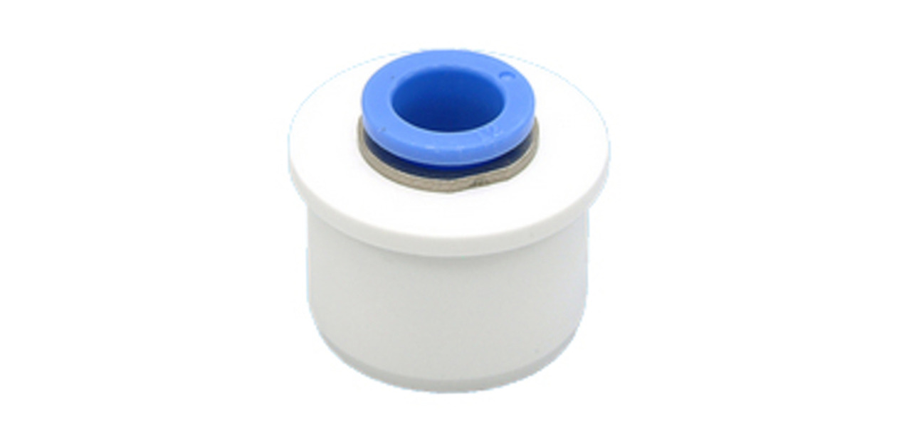 Koller 32mm End Cap with Push Fit Connection | White