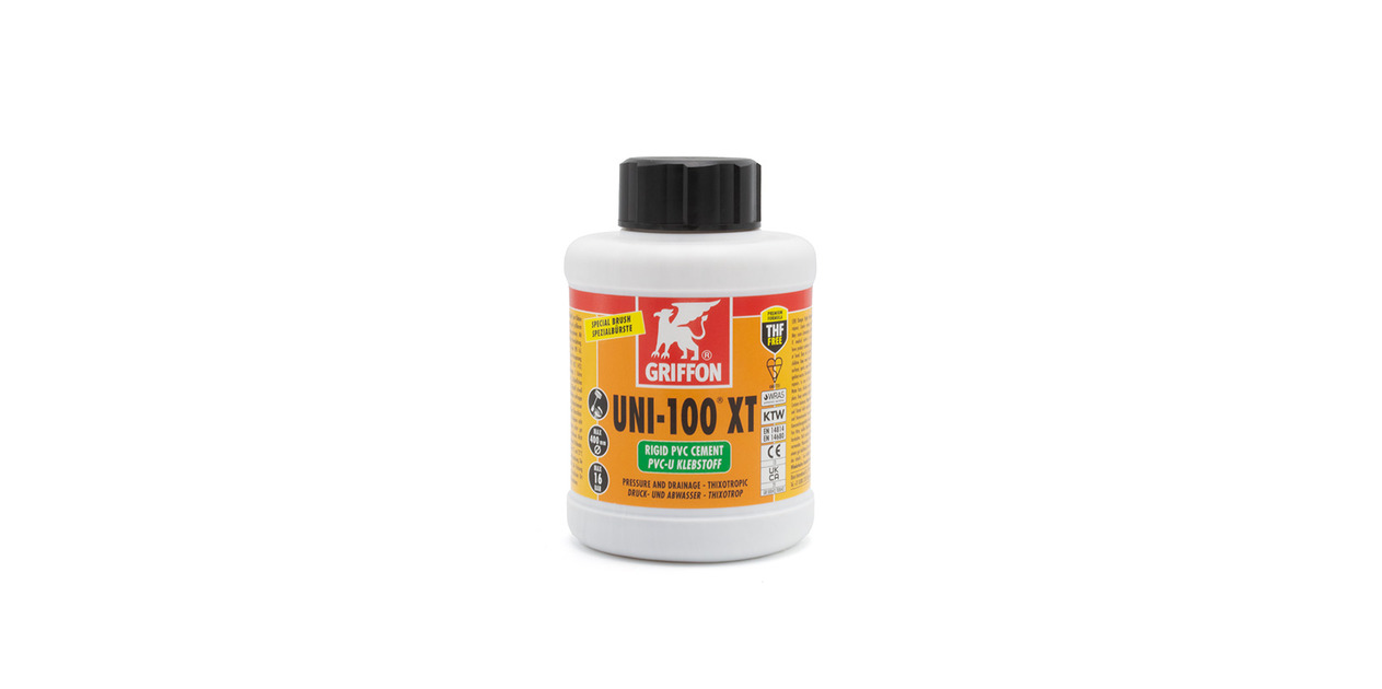 Griffon UNI 100XT Solvent Cement Glue - PVC Compatiable | 500ml - THF ...