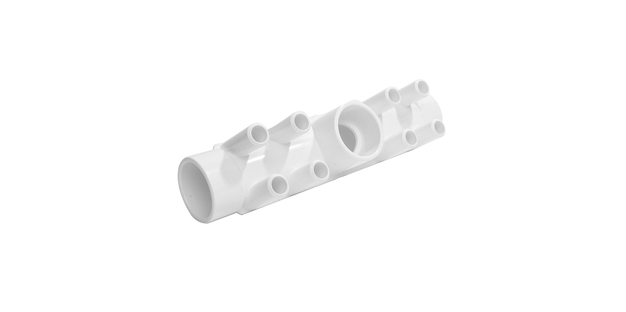 Waterway Water Manifold Tee - 1.5" Socket x Socket x Socket x 3/4" Barb (8)