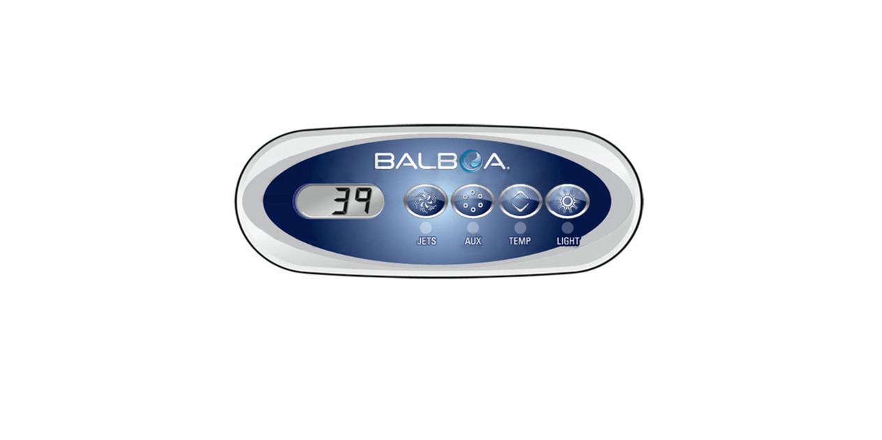 Balboa Topside Control Panel - ML200 | 4 Button - 1 Pump + Aux