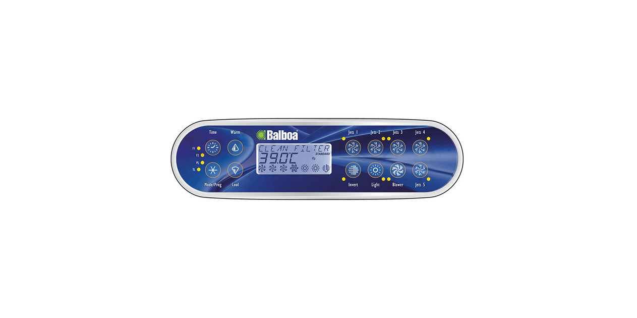 Balboa Topside Control Panel - ML900 | 55536 12 Button - 5 Pump + Blower