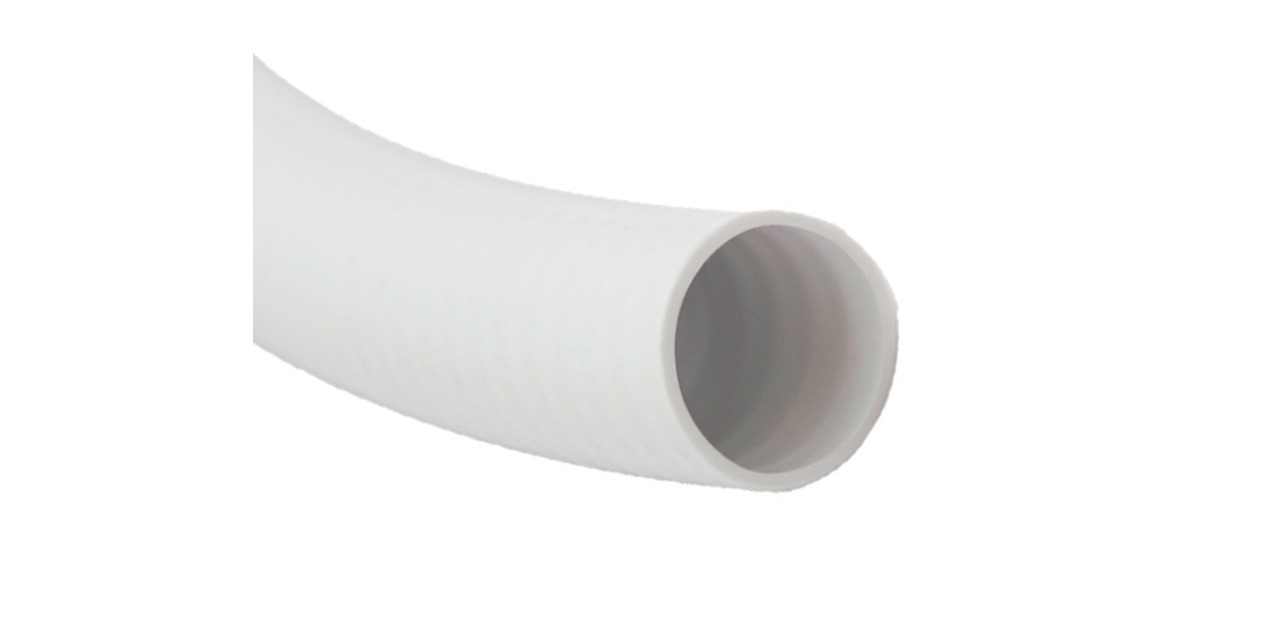 20mm Semi-Rigid PVC Pipe - White | (20mm OD x 16mm ID)