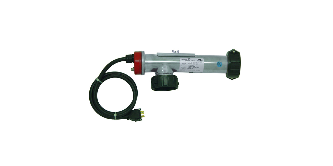 HydroQuip Straight Tee Heater - 3.6kW | 48-9122-AT-K | JustSpaParts