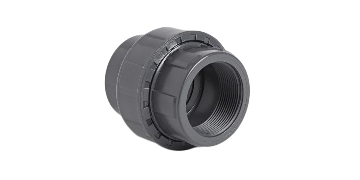 PVC Plain Union x BSP Threaded - Grey - Hydrospares